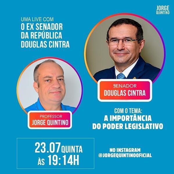 Jorge Quintino debate com Douglas Cintra situação atual da política ...
